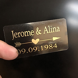 xingfa, Personalized Name Stickers,Personalized Wedding Stickers for Envelopes,Custom Address Stickers,Custom Cosmetic Tube Sticker,Lip Gloss DIY Sticker,Bubble Labels Wedding (1.5CMx1.5CM)