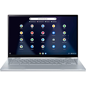 ASUS Chromebook Flip C433 14" FHD Touchscreen 2-in-1 Laptop, Intel Core m3-8100Y up to 3.4GHz, 8GB RAM, 96GB Storage (64GB eMMC + 32GB Flash Drive), 802.11AC WiFi, Backlit Keyboard, Silver, Chrome OS