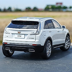 Models Vehicle Replica Car 1 18 Fit for Cadillac XT4 SUV Simulation Model Car Metal Diecast Minicar Scale Model Collectibles Souvenir Collectible Gift 2023 2024 (Color : White)