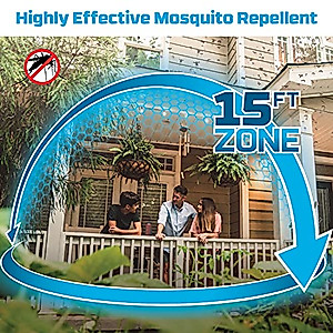 Thermacell Patio Shield Mosquito Repeller; Highly Effective Mosquito Repellent for Patio; No Candles or Flames, DEET-Free, Scent-Free, Bug Spray Alternative; Includes 12-Hour Refill