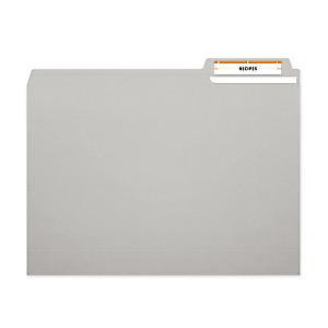 MACO Orange File Folder Labels, 9/16 x 3-7/16 Inches, 248 Per Box (FF-L7)