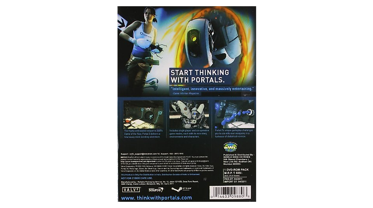 Portal 2 PC Game - Exciting Puzzle & Co-op Action from Electronic Arts