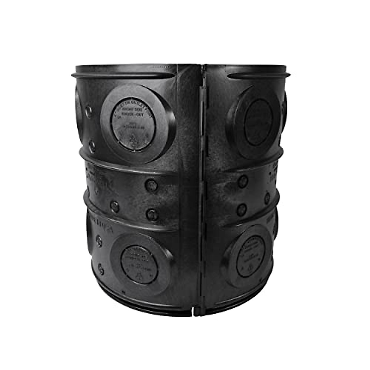 NDS FWAS24 50 Gal. Flo Stormwater Dry Well System Kit with 3 Side Panels & 1 Cover, Ideal for Rainwater Collection, Black