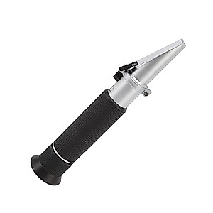 Alcohol Refractometer, Accurate Data Liquor Refractometer 0‑80% Range Adjustable Eyepiece Calibration Screw Fast Measurement for Wine Making