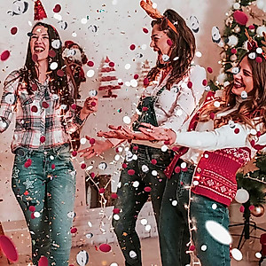 Maroon Confetti/Maroon Graduation Decorations/Burgundy Silver Table Decorations/Burgundy Silver Confetti/Maroon Engagement/Burgundy Silver Birthday Decorations Weddings