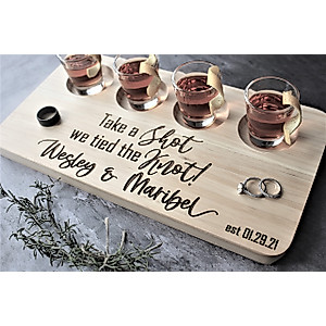 Personalized Wood Flight Board Cutting Charcuterie Engagement Wedding Bridal Shower Birthday Housewarming Fathers Mothers Day Gifts