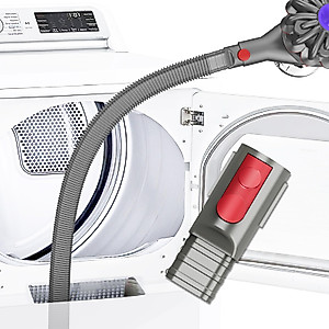 Sealegend Dryer Vent Cleaner Kit Compatible with Dyson Dryer Lint Vacuum Attachment Removes Deep Lint Adapter Compatible with Dyson V7 V8 V10 V11 V12 V15 etc Cordless Vacuum Cleaner