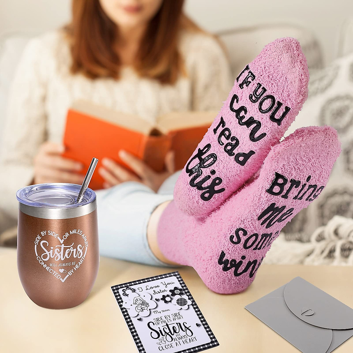 Sisters Gifts from Sister, Birthday Gifts for Sister, Mothers Day Gifts for Sister, Sister Christmas Gifts, Sister In Law Gifts, Soul Sister Gifts for Women, Unbiological Sister Gifts for Women