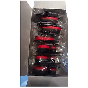 6 Calculator Ribbons Replacement for Canon MP11DX Canon MP-11DX Black Red - Adding Machine Ribbon Canon mp 11dx Ink canonmp11dx - Calculator Ribbon Universal