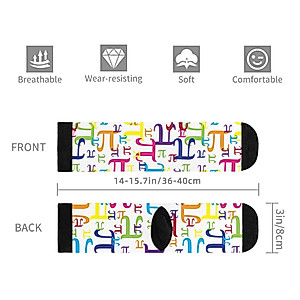 Colorful Pi Math Novelty Socks For Women & Men