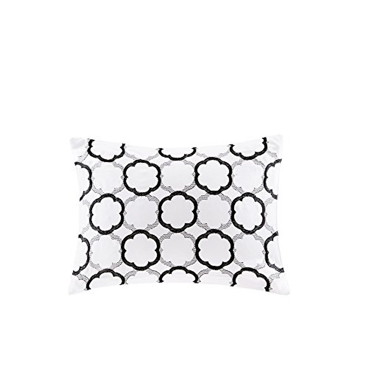 Comfort Spaces Enya Comforter Set-Modern Floral Design All Season Down Alternative Bedding, Matching Shams, Bedskirt, Decorative Pillows, Queen(90"x90"), Red/Black