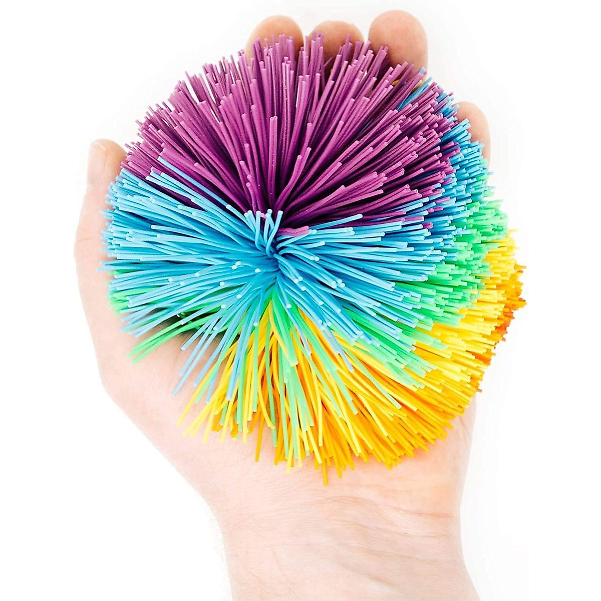 3 Packs of Large Monkey Stringy Ball,Size of 12cm/4.7Inch DiameterEach Ball-Weight of 100g / 0.22Ib Stress Sensory Fidget Balls Colorful Bouncy Ball