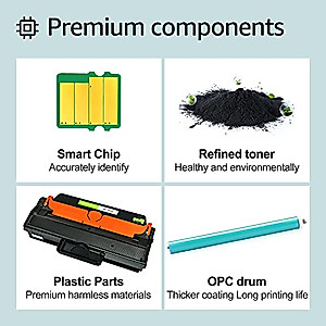 greencycle 1 Pack MLT-D115L D115L Black Toner Cartridge Replacement Compatible for Samsung SL-M2880FW SL-M2880XAC SL-M2870FW SL-M2830DW Xpress M2820 M2870 Laser Printer