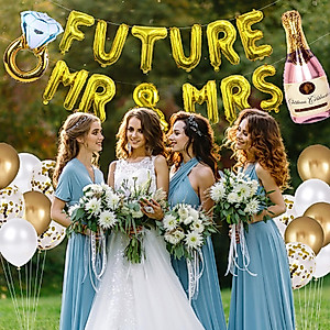 Engagement Party Decorations Bridal Shower Decor She Said Yes Decorations Bridal Shower Balloons Wedding Balloons Soon To Be Future Mr And Mrs Balloons Decor Engaged Decorations Engagement Banner