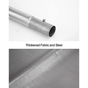 GAOMON 13'x20' Carport, Heavy Duty Portable Garage, 1.0 mm Steel Poles & 180 g PE Waterproof Canopy, for Boat, and Pickup Truck Green