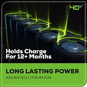 Greenworks LMF413 Inch 40V Cordless Brushless Lawn, 21" Mower (5.0Ah), Green