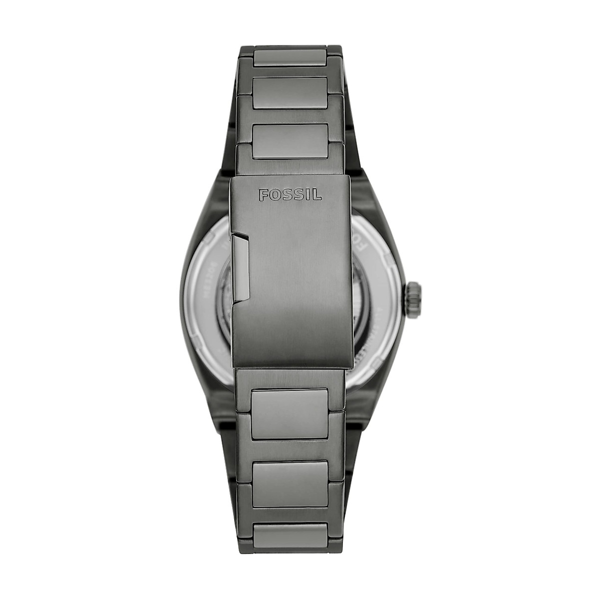 Fossil Men's Everett Automatic Stainless Steel Three-Hand Watch, Color: Smoke (Model: ME3206)