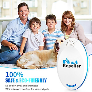 2pack Ultrasonic Pest Repellent Control pest Repeller Plug in Bug Repellent Indoor mice Spider Repellent for House Indoor Mouse Repellent Indoor Repel Flea,Rats,Roaches,Cockroaches,Fruit Fly,Rodent