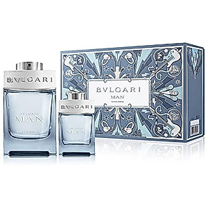 Bvlgari Man Glacial Essence Men 3.4oz EDP Spray, 0.5oz EDP Spray 2 Pc Gift Set