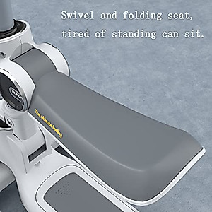 Scooter for Kids, Child Toddlers Toy, 3 Wheel Foldable Kick Scooters with Adjustable Height, Anti-Slip Deck, Flashing Wheel Lights, for Boys Girls Ages 2-12 Years Old (Blue (with seat))