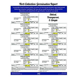 Culinary Herb Seeds Outdoor & Indoor Herb Garden Kit - 10 Herb Garden Seeds for Planting & 8 Instant Soil Pucks - Basil Seeds, Cilantro Seeds, Lavender Seeds, Rosemary Seeds, Thyme Seeds, & More