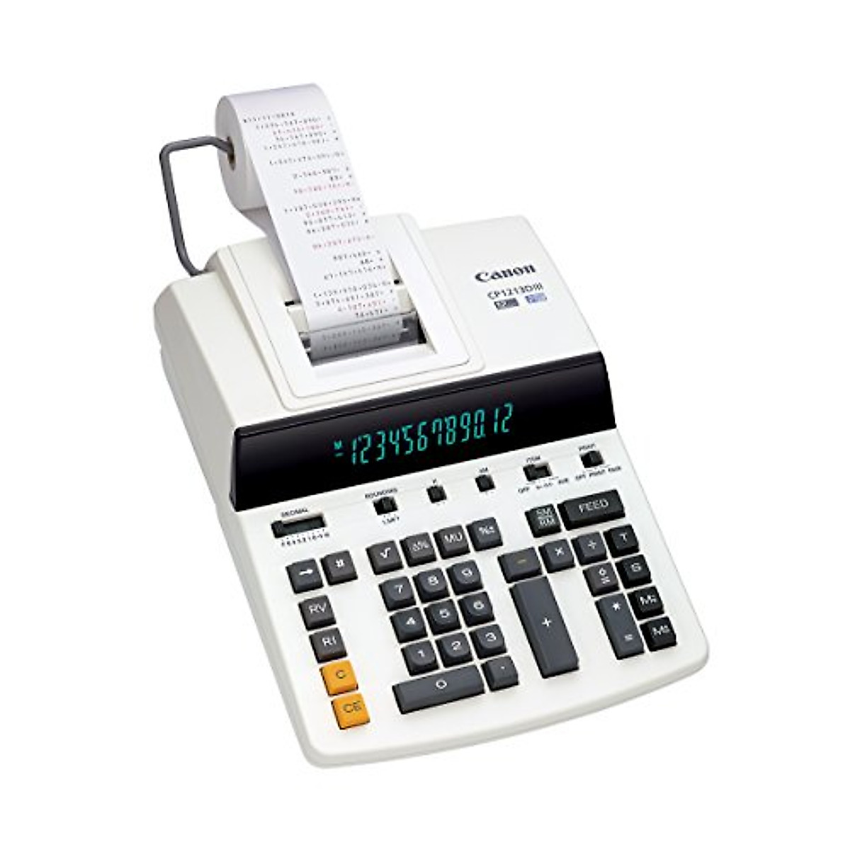 Canon Office Products CP1213DIII Desktop Printing Calculator, White, 6" x 11" x 17"