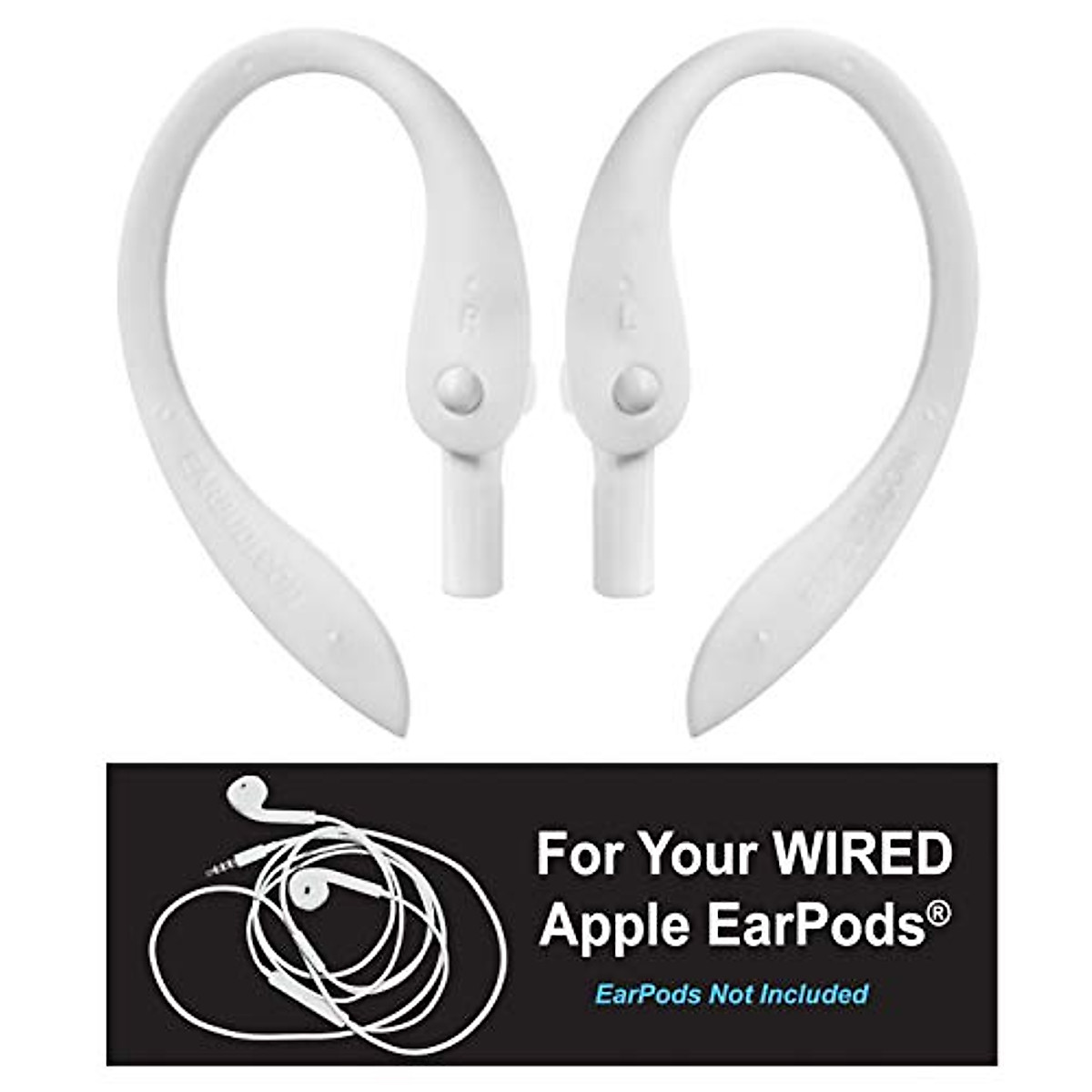 EARBUDi Flex - Compatible with Your Apple iPhone Wired EarPods | Attaches to The Wired EarPods That are Made by Apple | (White)