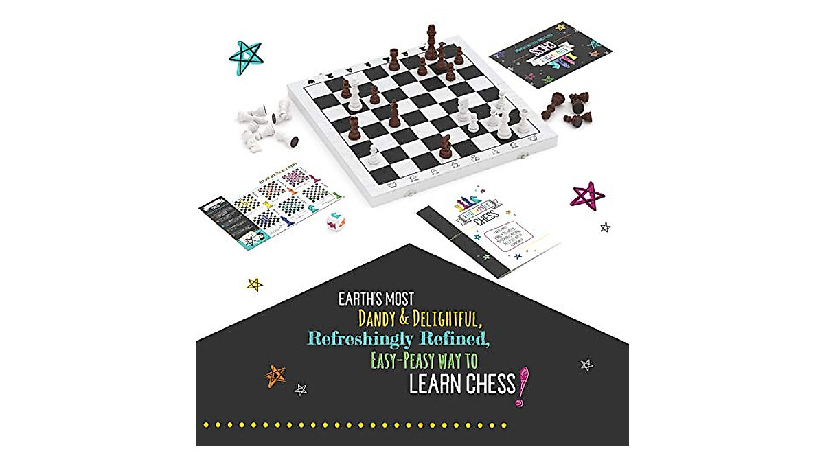 Fun Family Chess Set for Kids & Adults - Wooden Board Game for Learning ...