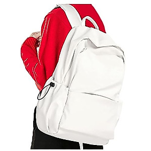 UPPACK Backpack For WomenAesthetic White Backpack For Men Lightweight Gym Backpack Casual Daypack Laptop Backpack College