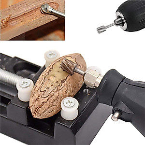 Eyech 20pcs 1/8 Inch(3mm) Shank HSS Router Bits Burr Rotary Tools Replacement Wood Milling Burrs for Rotary Engraving Woodworking Tool