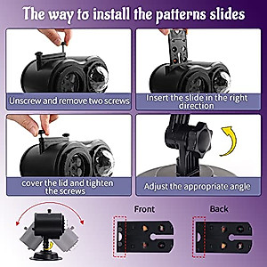 Holiday Projector Lights,App Control,Halloween Projection Outdoor,Christmas Light Projector,16 HD Holiday Slides+10 Optional Ocean Waves,IP65 Waterproof,Christmas and Birthday Party Decorations