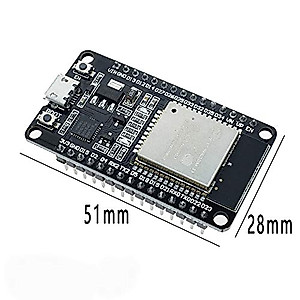 VEGET 2PCS ESP32 Development Board 2.4GHz Dual Cores ESP-WROOM-32 ESP-32S WiFi Microcontroller Processor Integrated with Antenna Module Board