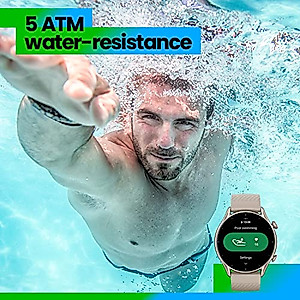 Amazfit GTR 3 Smart Watch for Men, 21-Day Battery Life, Alexa Built-in, 150 Sports Modes & GPS, 1.39”AMOLED Display, SpO2 Heart Rate Tracker, Water Resistant, Fitness Watch for Android iPhone, Black