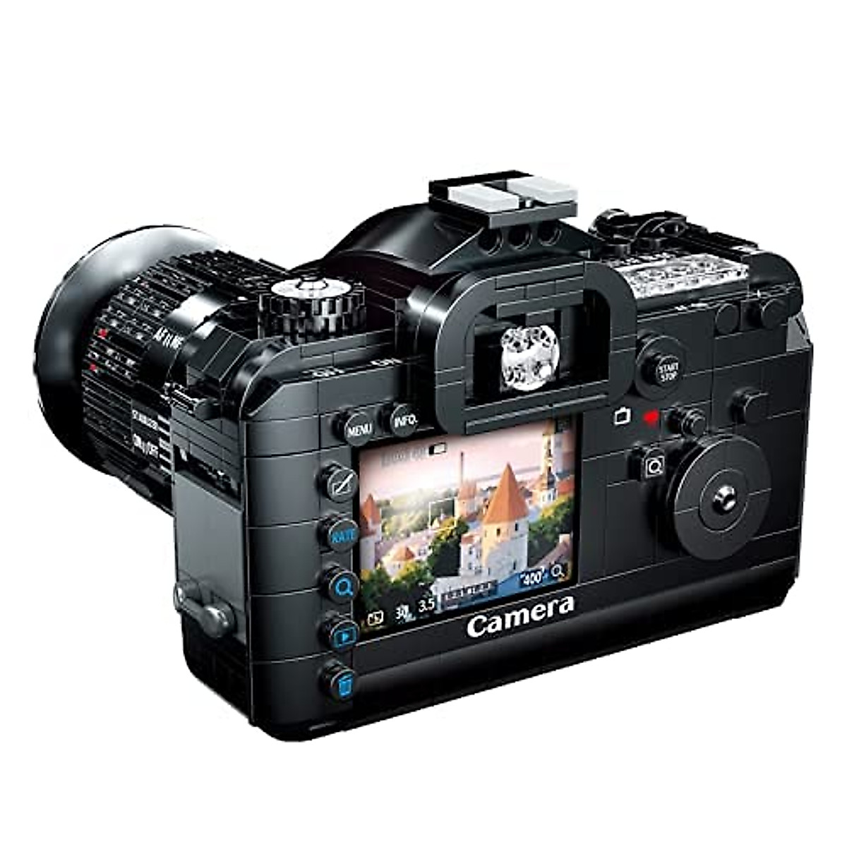 NC Uvini Building Blocks Camera, DIY STEM Toys, Building Construction Brick Set Best Gift for Adult, Teens, Collectible Model Digital Camera to Build 813pcs