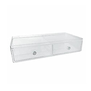 iDesign Inter-36460 2 Drawer Wide-Clear, 1 x Storage Box