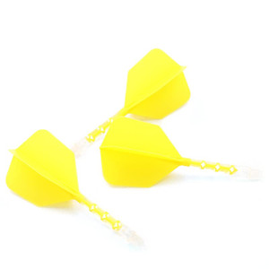 CUESOUL ROST T19 Yellow-Say Goodbye to Falling Dart Flight,Integrated Dart Shaft and Flights Red Big Wing Shape L Size