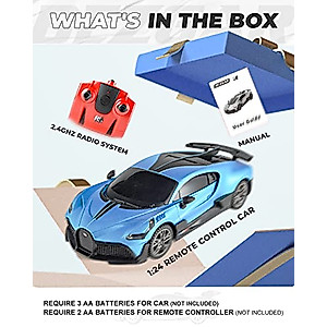 BEZGAR Bugatti Remote Control Car for Boys 8-12 - 1:24 Officially Licensed Bugatti Divo Racing Car Model Vehicle, Experience The Thrill of Bugatti with 2.4Ghz Bugatti Toy Car for Kids and Adults