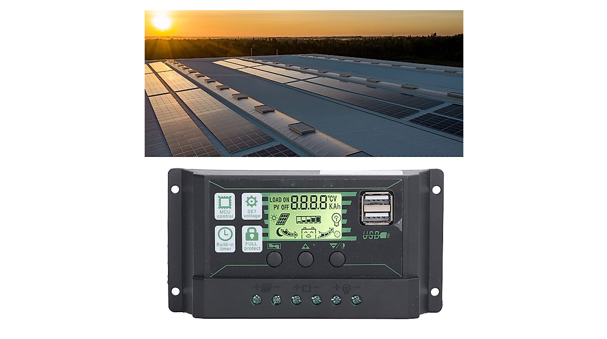 Hilitand 100A Solar Controller with LCD Display