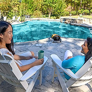 Dolphin Triton PS Robotic Pool [VACUUM] Cleaner - Ideal for In Ground Swimming Pools up to 50 Feet - Powerful Suction to Pick up Small Debris - Extra Large Easy to Clean Top Load Filter Basket