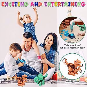 Take Apart Dinosaur Toys for Kids 3-5 6 7 - STEM Building Toys for 3 Year Old Boys - Boys Toys for 4 Year Old Boys - STEM Toys for 5 Year Old Girl Birthday Gifts - Dinosaur Toys for Kids 5-7