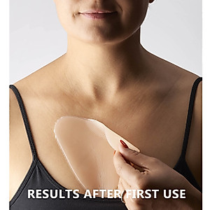 DoSensePro Silicone Chest Wrinkle Pads Reusable - Pack of 2 Silicone Patches for Wrinkles from side sleeping - Prevent Cleavage and Chest Wrinkles - Decollete Anti-Wrinkle Chest Pads