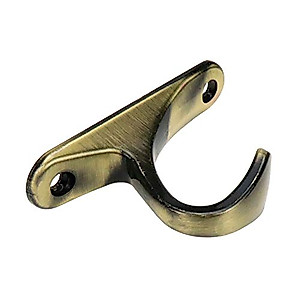 Meprotal Antique Wall Hook Key Coat Hanger Home Decor Decorative Hanging Hooks Tieback Holders with Screws for Bathroom Kitchen Bedroom (Bronze, Pack of 4)