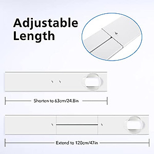AGPTEK Window Seal for Air Conditioner with 2 in 1 Coupler, Upgraded Portable AC Replacement Sliding Window Kit, Adjustable Length Panels for Air Conditioner Exhaust Vent Hose of 5.1"/5.9" Diameter