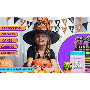 Manvscakes Halloween Sprinkles - Sprinkles For Cake Decorating, Edible Themed Sprinkles For Cookie Decorating, Chocolate Desserts, Cupcakes, Ice Cream, Caramel Apples, Ghost and Pumpkin Sprinkles 8oz