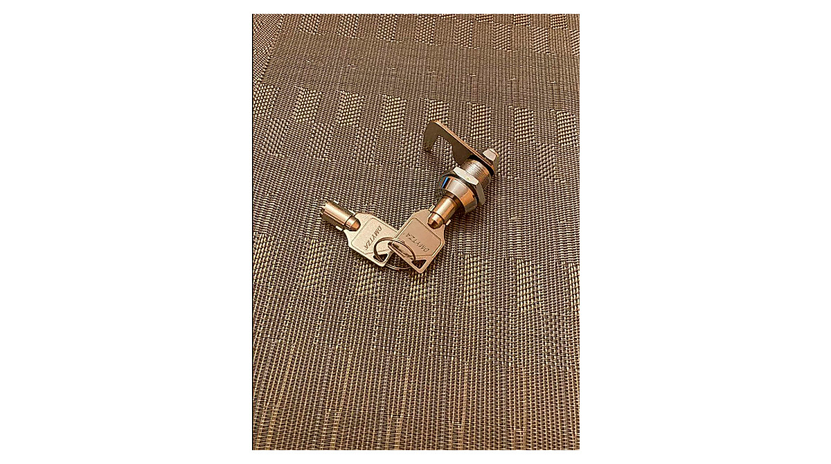 Secure Cam Lock 5/8" Toolbox Lock with 2 Keys