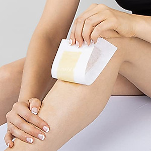 Parissa Legs & Body Organic Sugar Wax for Sensitive Skin, 100% Natural, Gentle & Washable Formula at Home Waxing Kit, Green, 8 Fl Oz