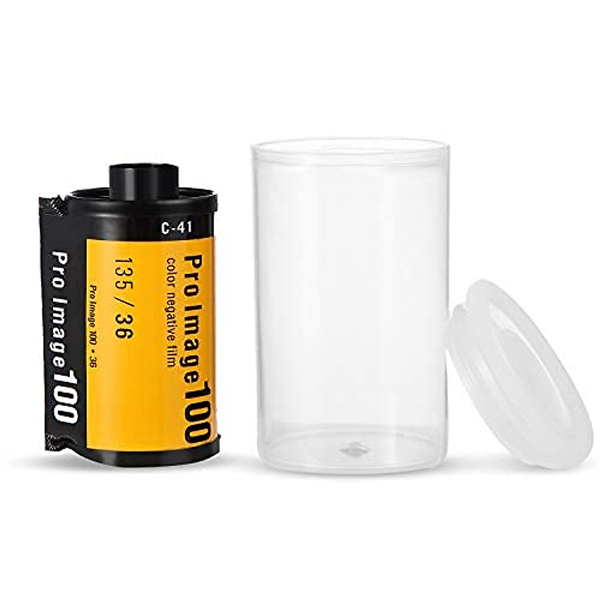 JOVITEC 30 Pieces Plastic Film Canister Holder, 35 mm Empty Camera Reel Containers, Storage Containers Case with Lids for Storing Small Accessories, Film, Keys, Coins, Art Beads (Transparent)