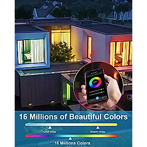 Lightdot Smart LED Recessed Lighting 4 inch, 9W 1000LM Dimmable Retrofit LED Can Lights Color Changing Ceiling Downlight WiFi App Control LED Recessed Lights Work (4 Pack)