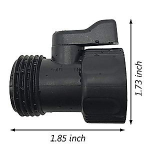 ALKARAMA 10 Pack Plastic Garden Hose Shut Off Valve Water Shutoff Valve Shut-Off Ball Valve Standard 3/4'' Thread Connector Coupling