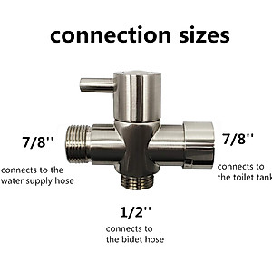 HandHeld Bidet Sprayer for Toilet. Multipurpose Rear Washing/Feminine Hygiene/Pet Bathing/Baby Cloth Diaper Sprayer. Brushed Stainless Steel Sprayer, Easy Install and Saves on Toilet Paper.